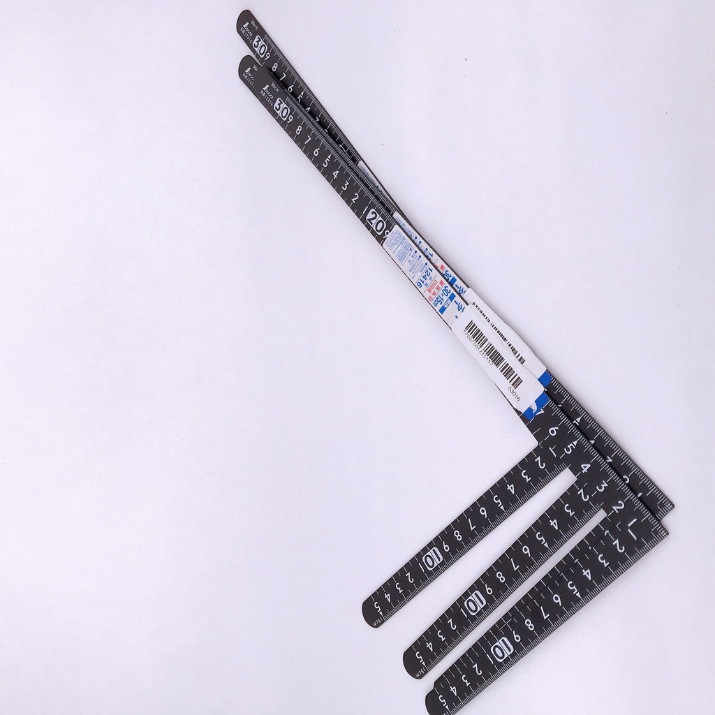 SHINWA 12416 Carpenter L Shape Square Measure Ruler 150 mm × 300 mm ...
