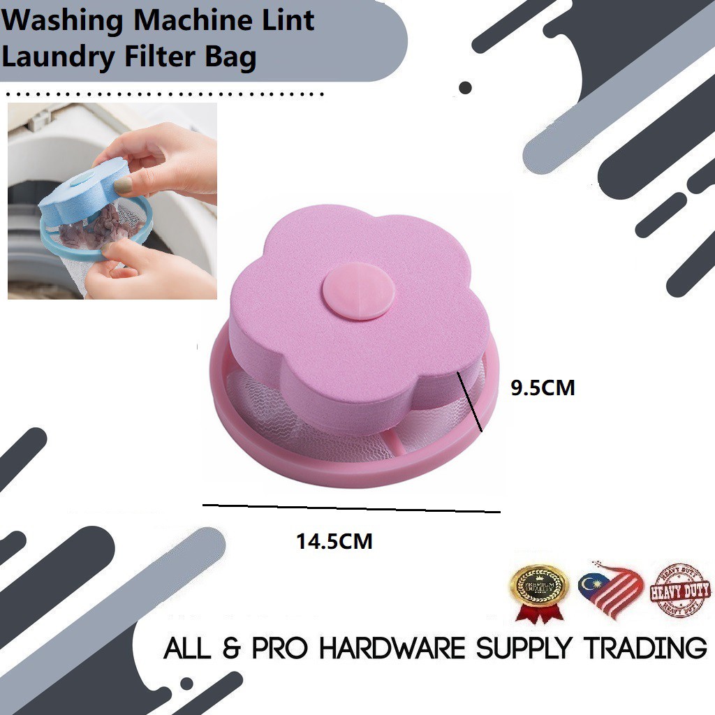 Reusable Washing Machine Floating Lint Mesh Trap Bag Catcher Filter Net ...