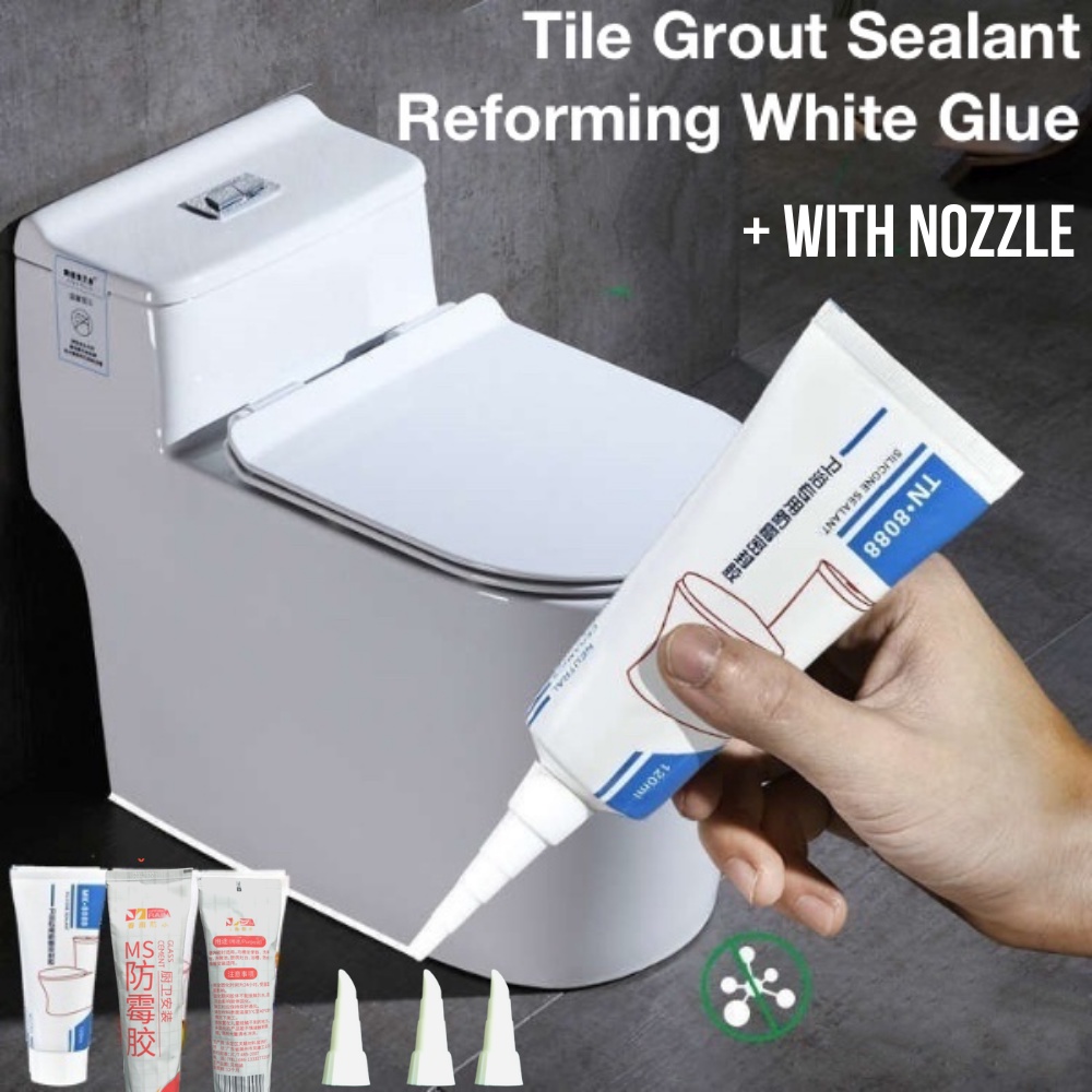 Waterproof White Sealant Tile Grout Repair Filler Mosaic Sealer Tile ...