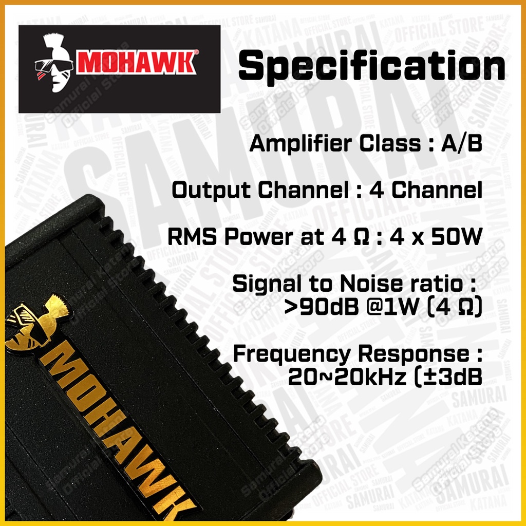 100% ORIGINAL MOHAWK 4 Channel Plug & Play Amplifier DSP MS Series MS ...