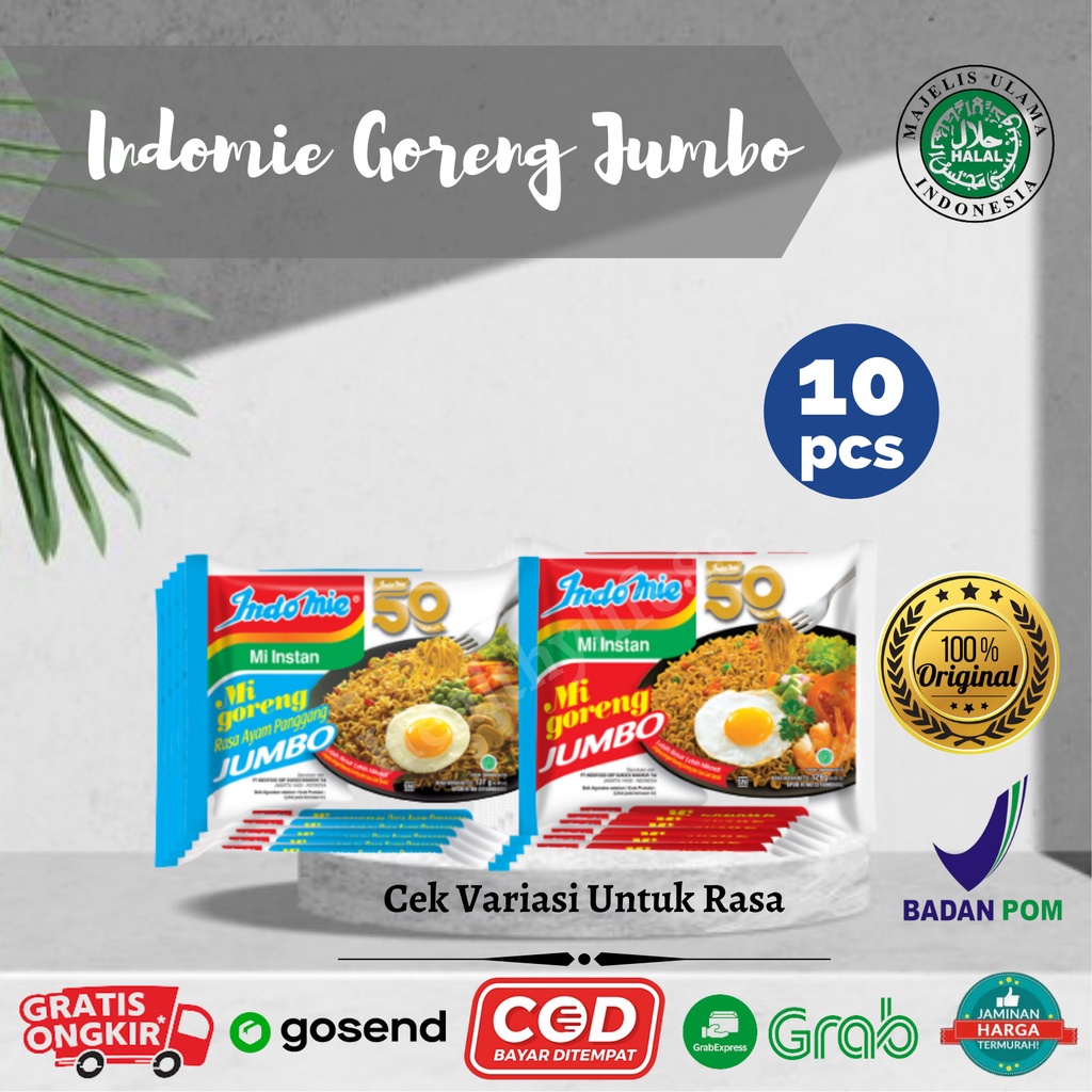 Indomie Goreng Jumbo Instant Noodles with Grilled and Special Chicken ...