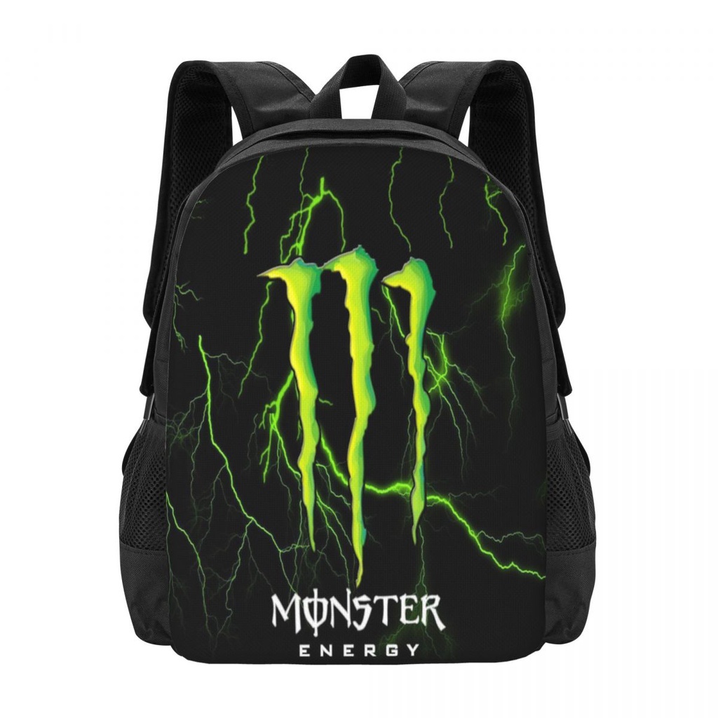 Monster Energy Drink Logo Customized Lightweight School Bag Laptop ...