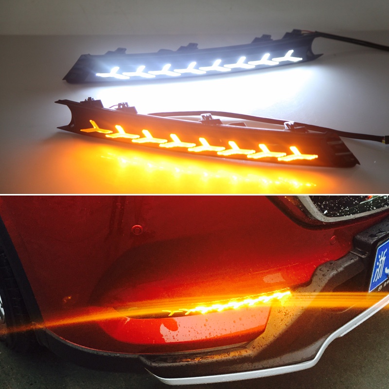LED Daytime Running Light For Mazda CX-5 CX5 2017-2022 CX-8 CX8 Dynamic ...
