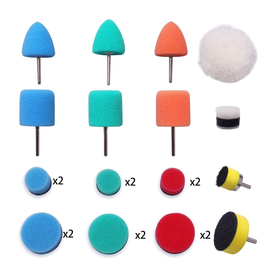 LLKQQ 22Pcs Mini Buffing Polishing Pads Detail Polisher Pads for ...