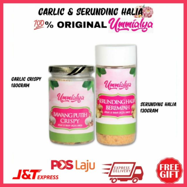(FREE POS) 🔥COMBO🔥 Garlic Bawang Putih Crispy + Serunding Halia By Set ...