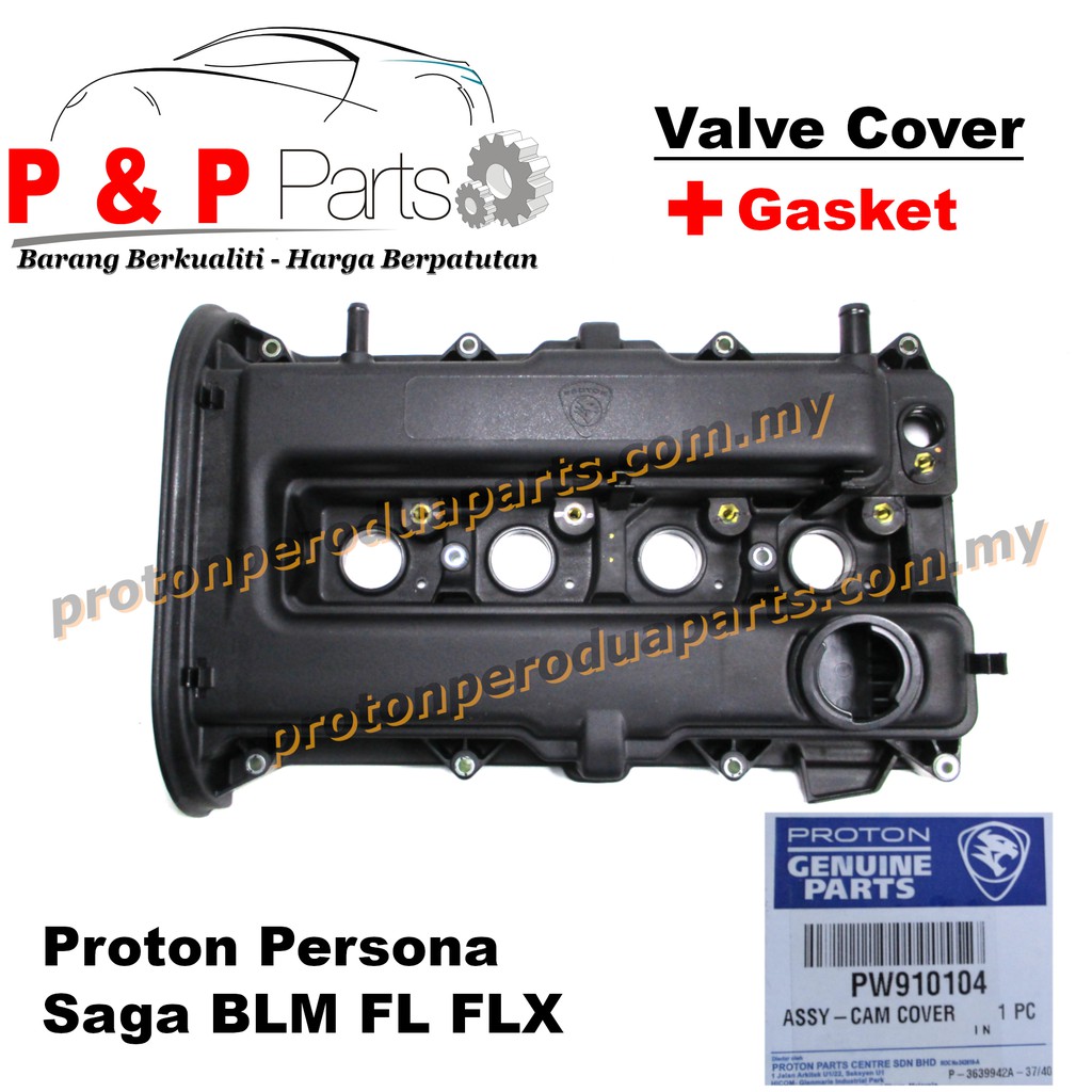 Cylinder Head Valve Rocker Cam Cover Assy With Gasket - Proton Saga BLM ...
