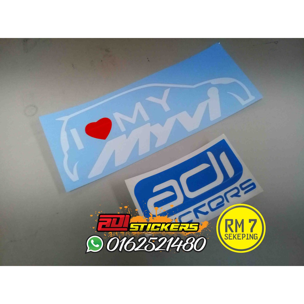 Sticker i love perodua myvi | Shopee Malaysia