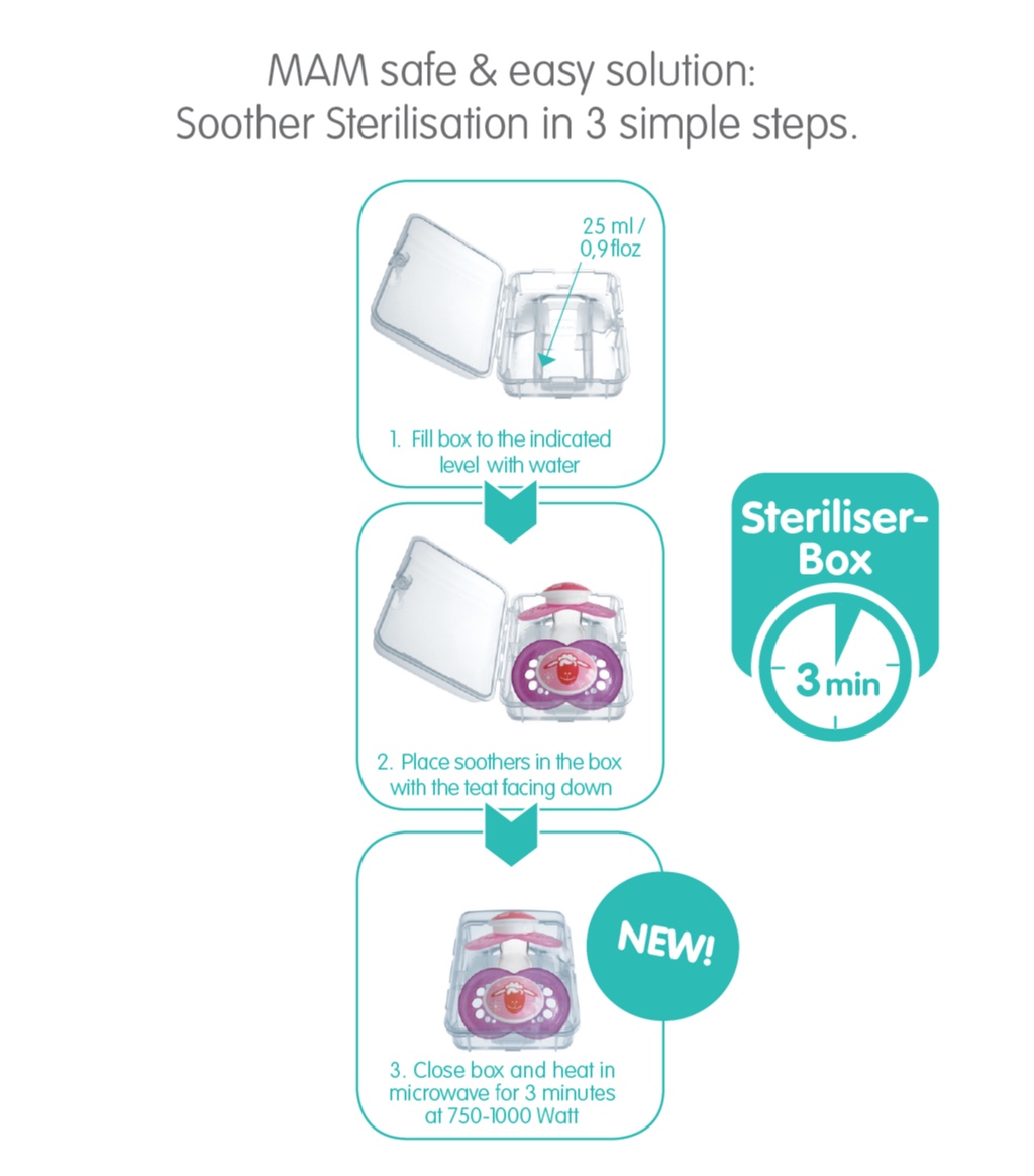 MAM Supreme Pacifier 16+ Months, Orthodontic Baby Soother with Self ...