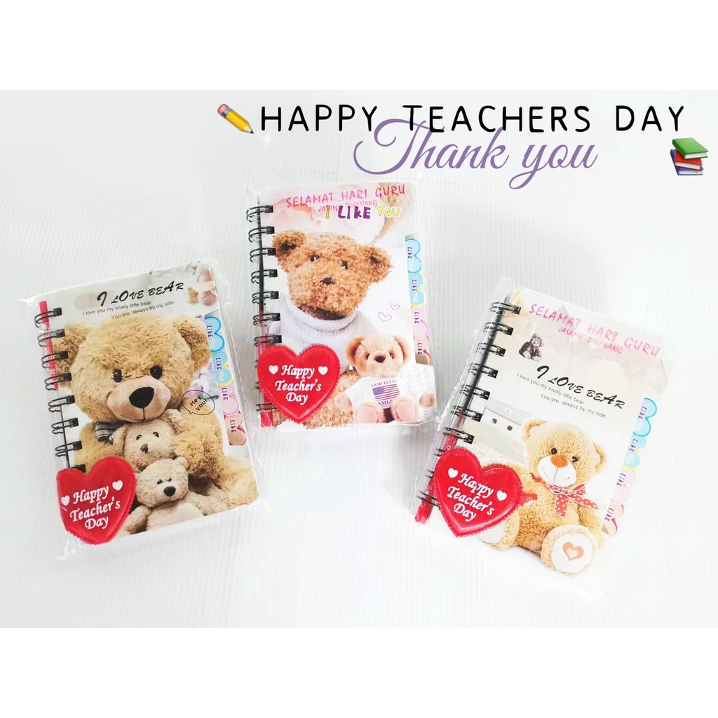 Notebook Teacher Day Gift catatan buku nota buku diary book office ...