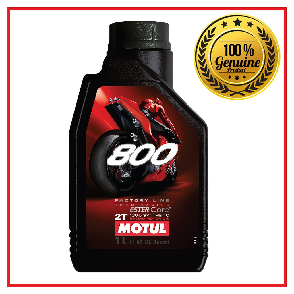 MOTUL 800 2T FACTORY LINE ROAD RACING ENGINE LUBRICANT (100% GENUINE ...