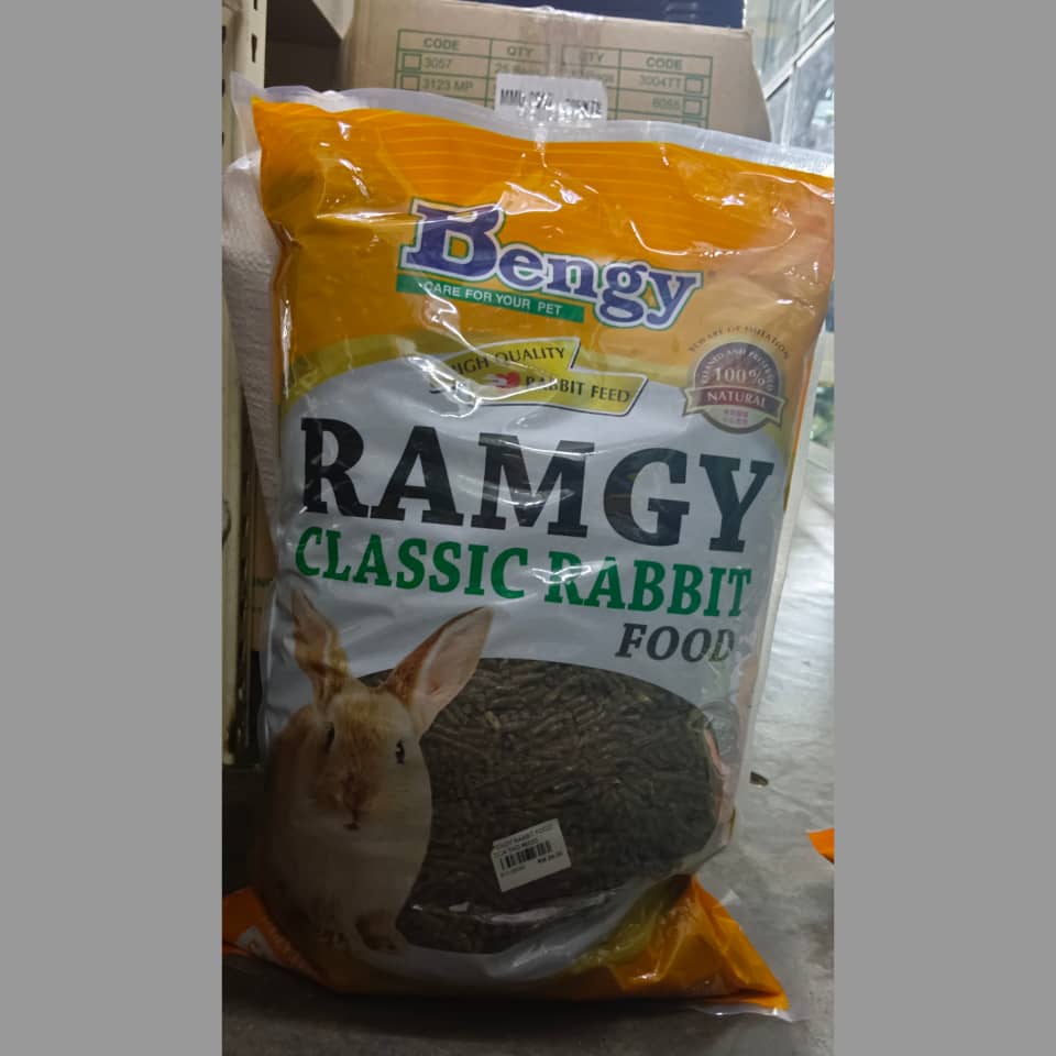 Bengy COA RAMGY High Quality Rabbit Feed Food Makanan Arnab Pellet 5kg ...