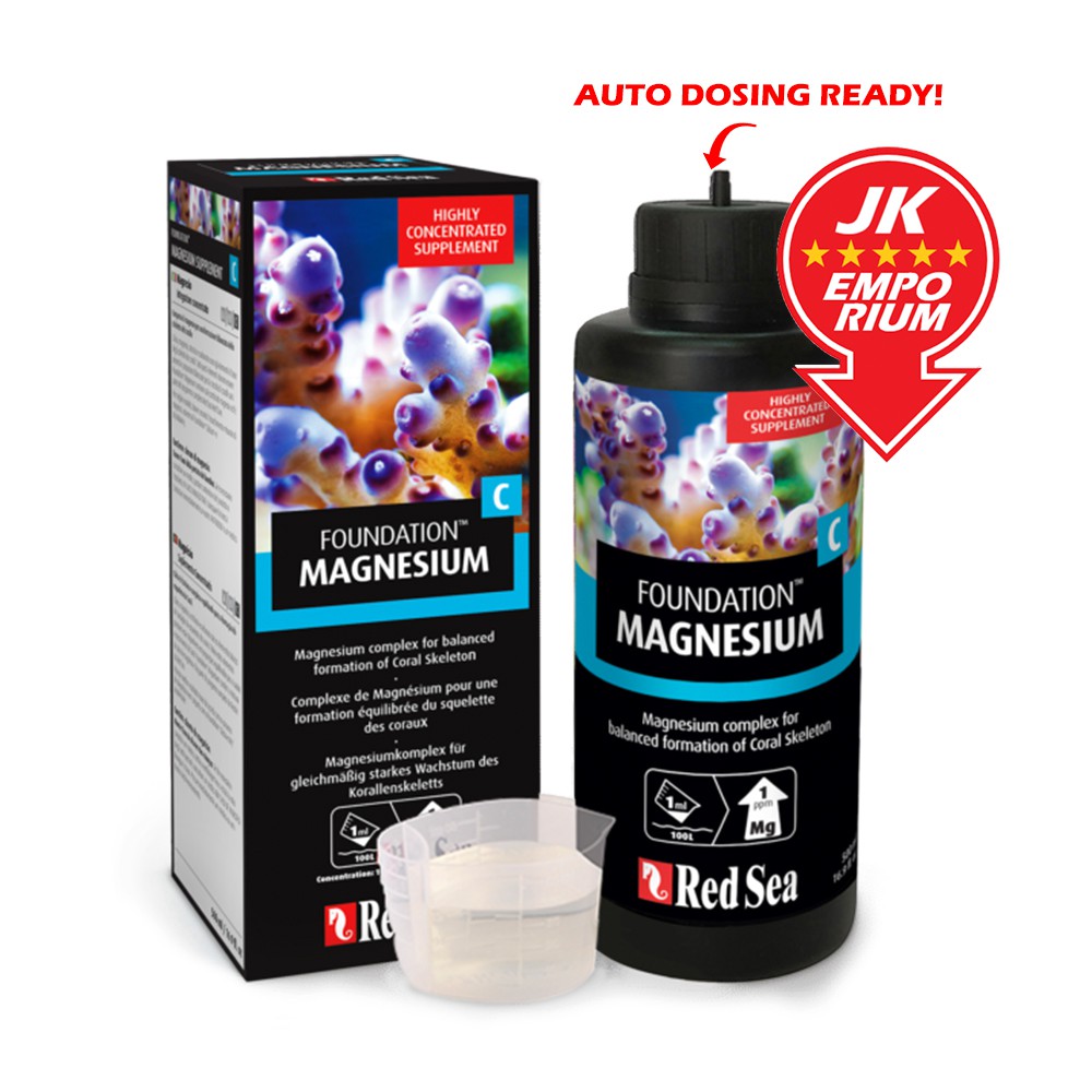500ml 1000ml Red Sea Reef Foundation C Magnesium Supplement Mg A B C ...