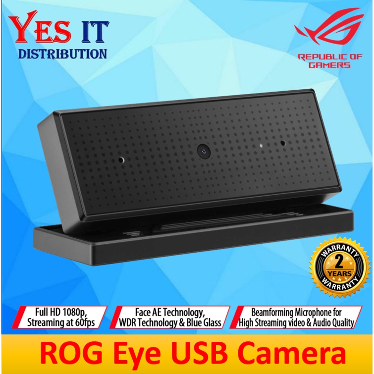 ASUS ROG Eye USB Camera with Full HD 1080p 60fps Transmission, Auto ...