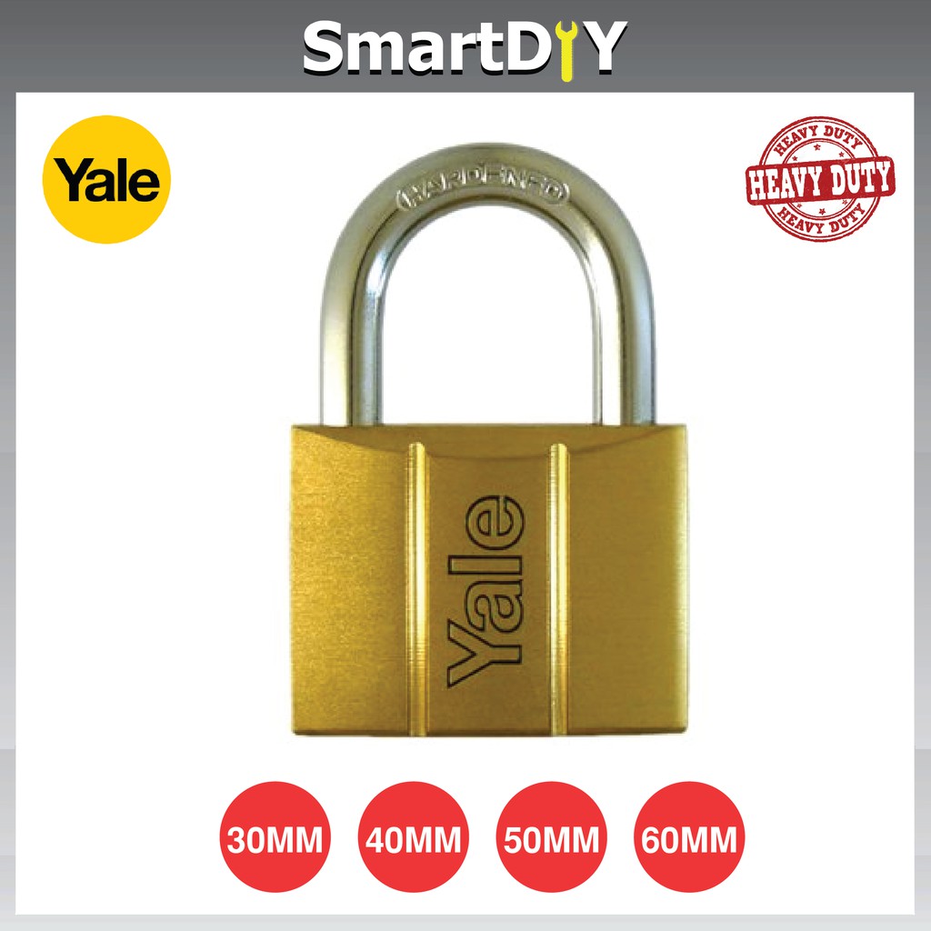 YALE Solid Brass High Security Key Alike Padlock 40mm/50mm | Shopee Malaysia