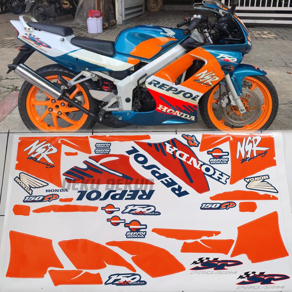 Striping Nsr Sp Repsol Varnished Resistant Glossy Lamination | Shopee ...