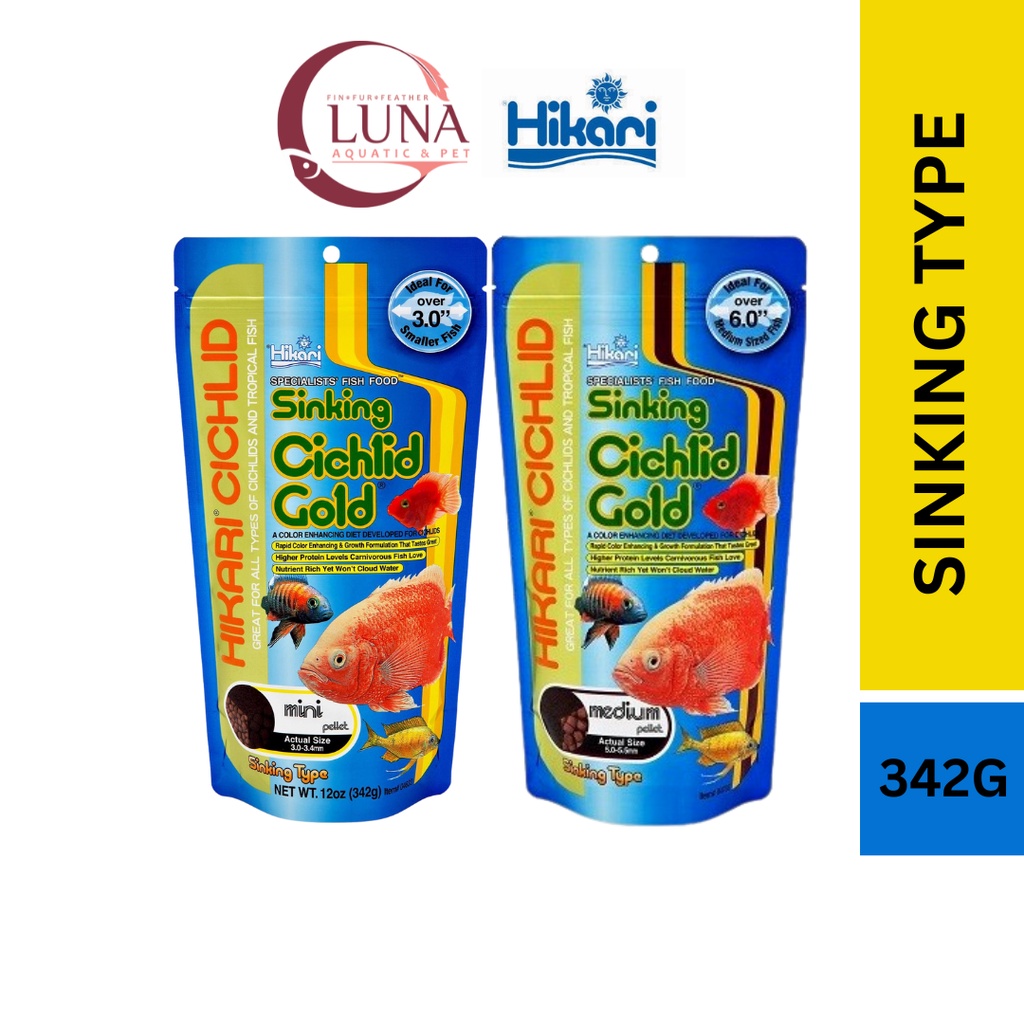 Hikari Sinking Cichlid Gold Fish Food - 342g (Sinking Type) | Shopee ...