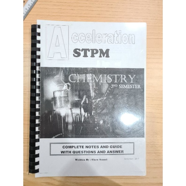 STPM Chemistry Sem 2 Chew Sensei Printed Notes&Exercises | Shopee Malaysia