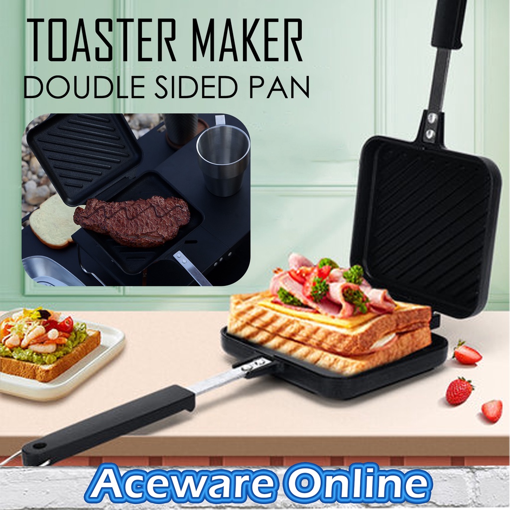 Bread Toaster Pan Pembakar Roti Camping Toaster Sandwich Maker Sandwich ...
