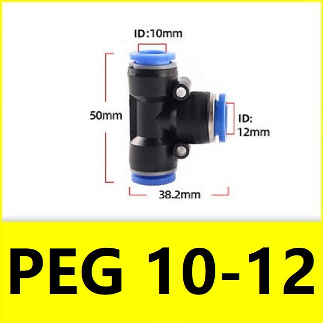 [READY STOCK IN KL!] PE4-6 to PE16-12, PEG different size T-Type ...