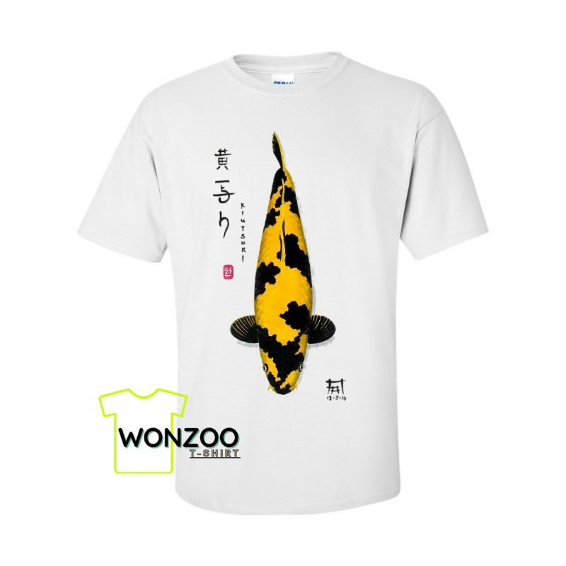 Kiutsuri KOI FISH T-SHIRT, KOHAKU, SHOWA-HAJIRO-GOSHIKI - KOI FARM ...