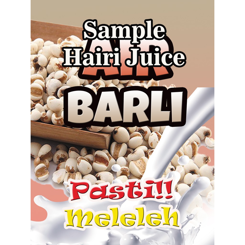 Sticker Air Balang Air Barli Kalis Air ( 9 x 12 inci ) | Shopee Malaysia