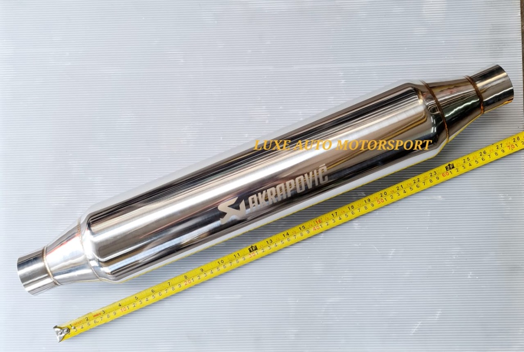 Sport Bullet Akrapovic LONG Stainless Steel Car Exhaust Center (Long ...
