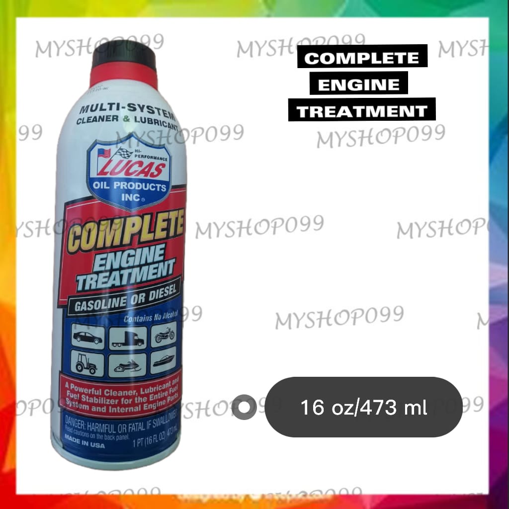 LUCAS Oil Complete Engine Treatment Gasoline Diesel Multi-System ...