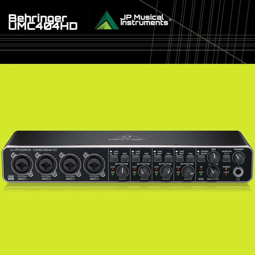 Behringer U-PHORIA UMC404HD Audio Interface | Shopee Malaysia