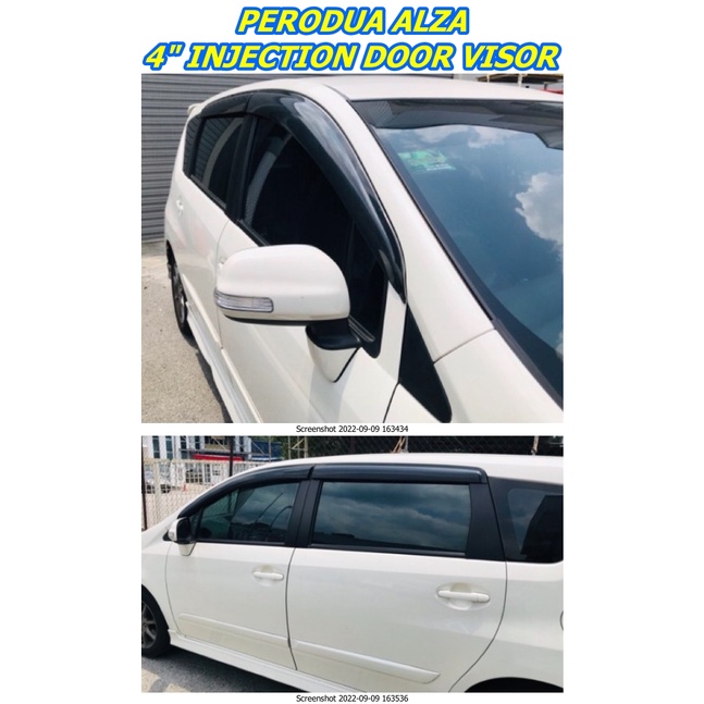 PERODUA ALZA 4" INJECTION DOOR VISOR | Shopee Malaysia