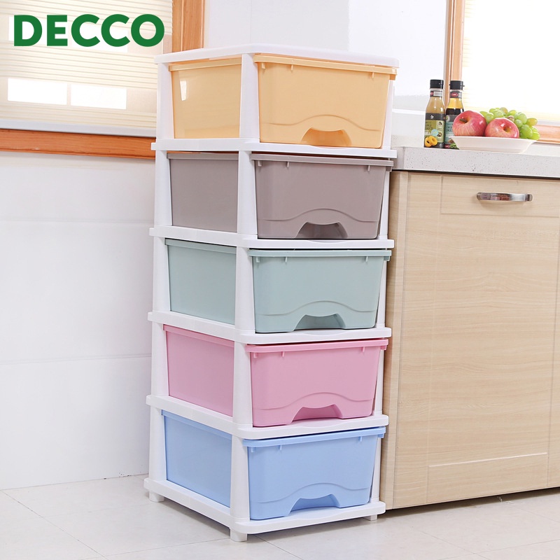 Decco 5 Layer Multifunctional Colourful Storage Rack Modern Space ...