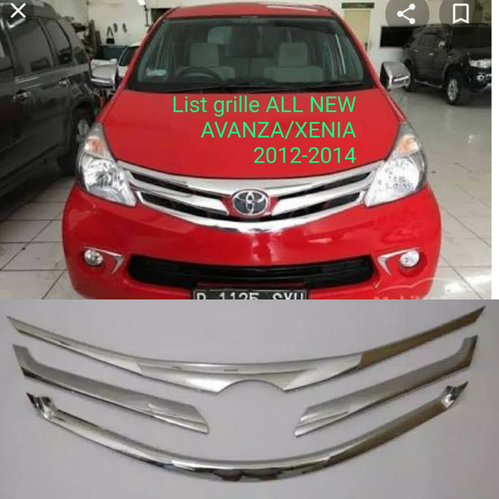 HITAM Package List GRILL grille Front toyota all new avanza/xenia 2012 ...