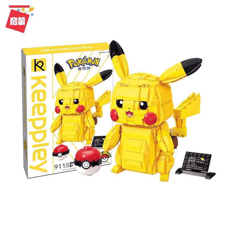 {ORIGINAL} KEEPPLEY POKEMON PIKACHU BUILDING BLOCKS (S0101) | Shopee ...