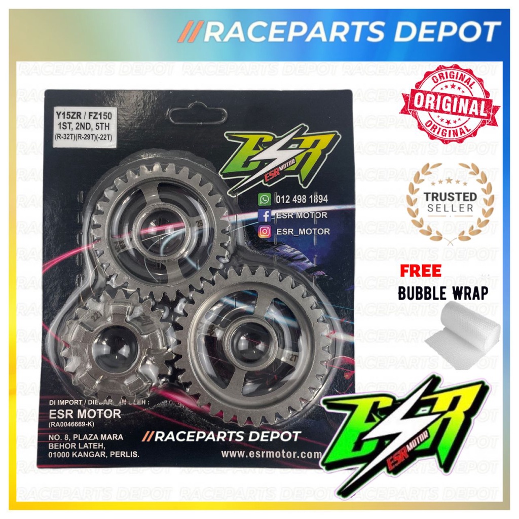 ESR Motor Racing Gear Box ( Y15zr / Lc135 5s / Fz150 / Wave125 ...