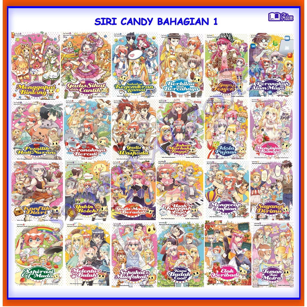 [ADM] KOMIK SIRI CANDY BAHAGIAN I (G01-G24) | Shopee Malaysia