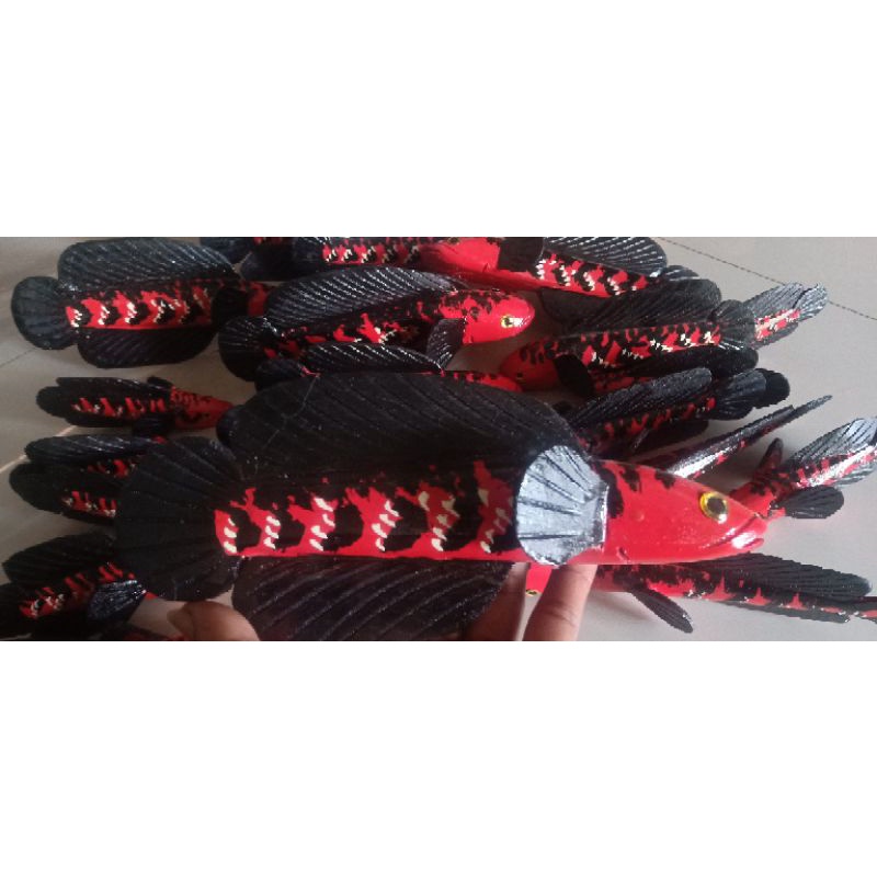 KAYU Channa red maru Statue 12cm _ 22cm, Original Wood | Shopee Malaysia