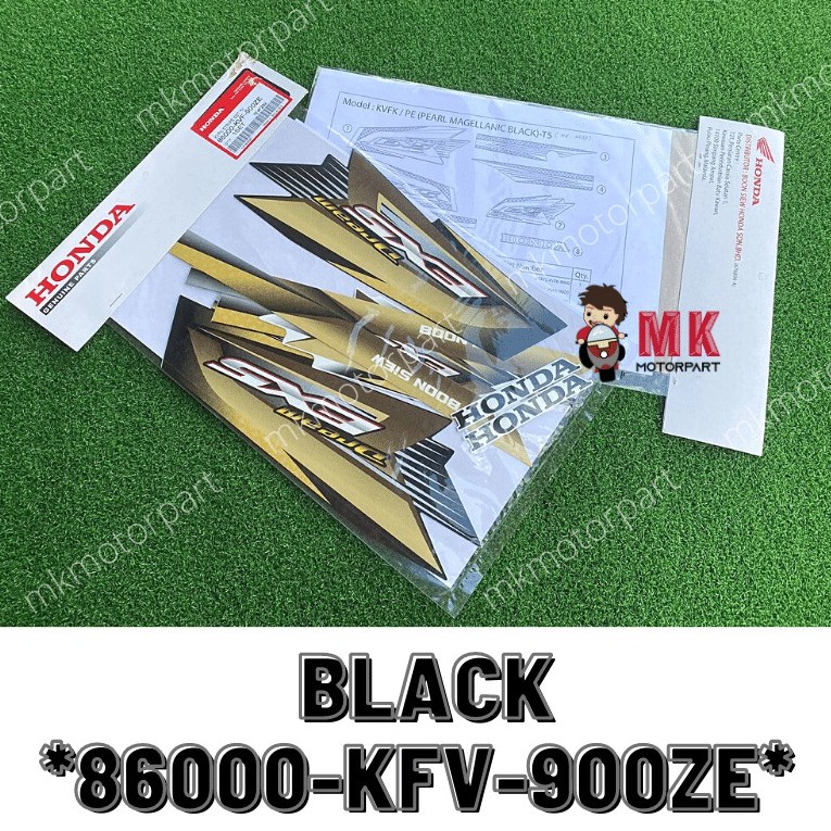 STICKER Honda EX5 Dream Stripe Body Cover O R I G I N A L BSH PEARL ...