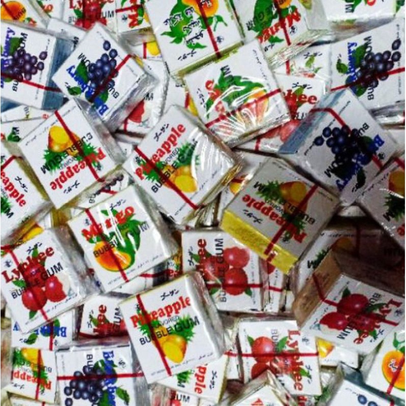 MALAYSIA Childhood Memory Pusan Assorted Fruits Bubble Gum (10pcs 1 set ...