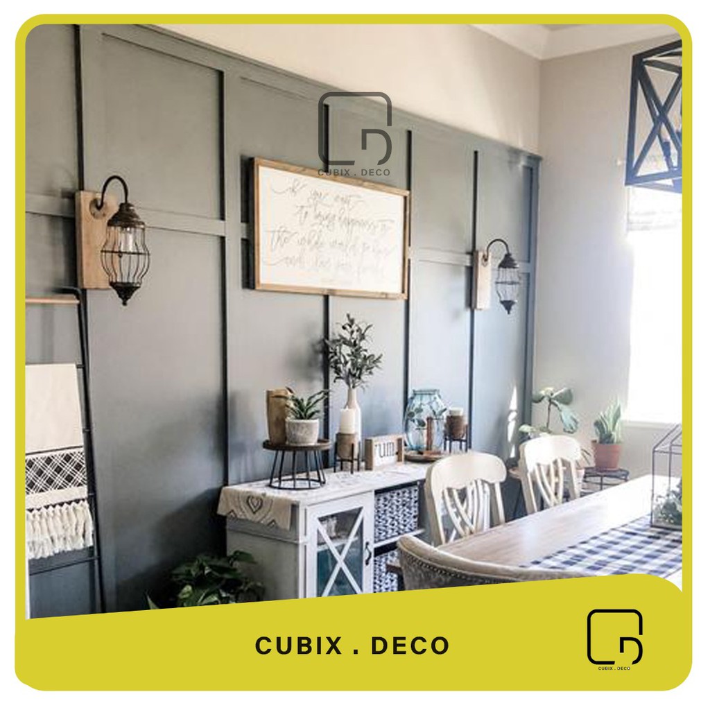 Batten Wainscoting Wall MDF TEBAL 9mm | Shopee Malaysia