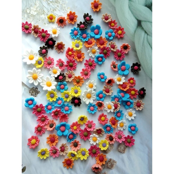Bunga Daisy Gumpaste Edible Flower Gumpaste Flower Cake Topper Bunga ...