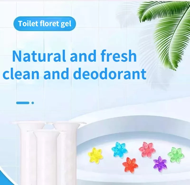 Flush Water Refresh Cleaning Gel New Flower Aromatic Toilet Toilet ...