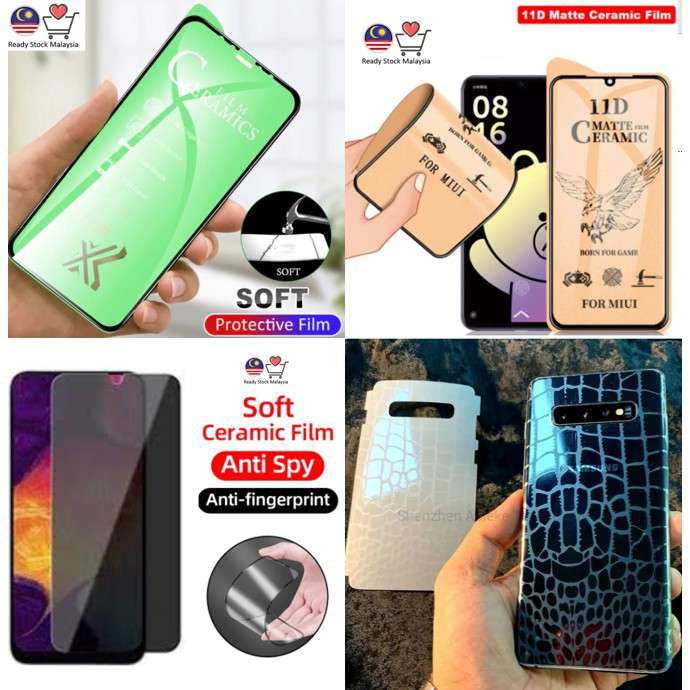 Realme Ceramic Matte Privacy Blueray Clear Screen protector C67 C51 10 ...