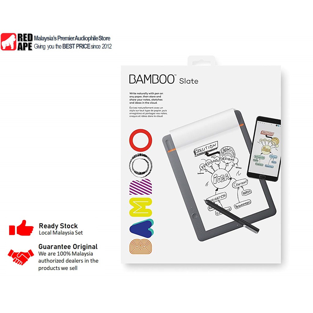 Wacom Bamboo Slate, Smartpad: Small A5, Model CDS-610S Smart Pad (610 S ...