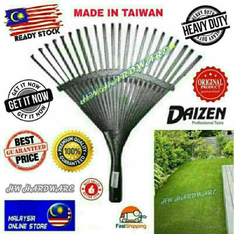 HEAVY DUTY METAL GRASS RAKE CRAWLER GARDENING 22 TEETH (TAIWAN ...
