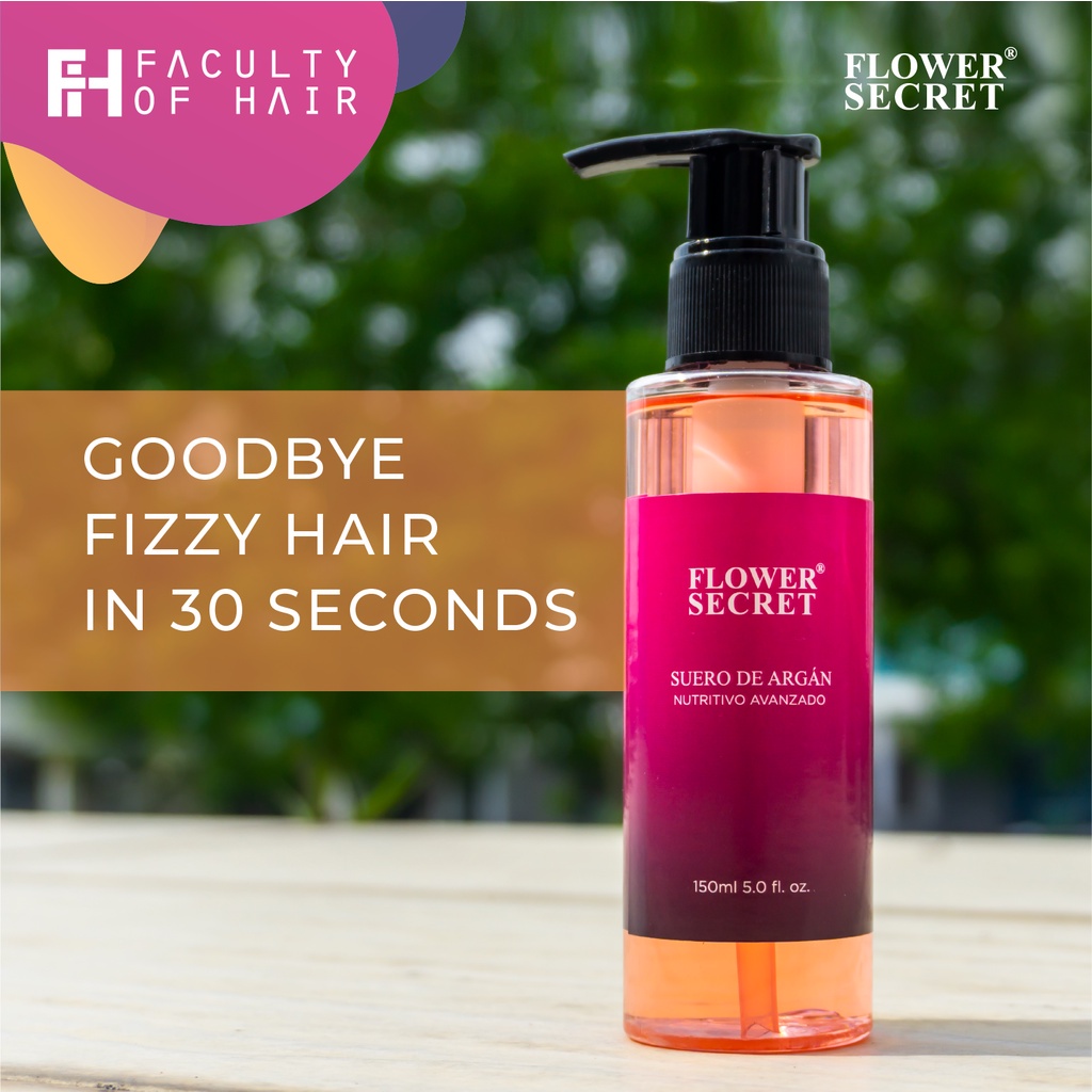 Flower Secret Hair Serum Rambut Seuro De Argan Oil (150ml) | Shopee ...
