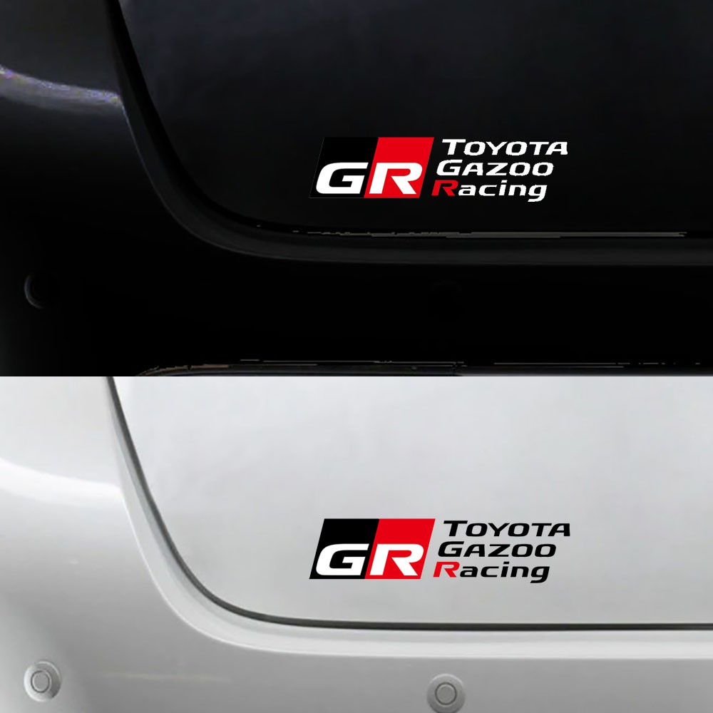 Gr Toyota Gazoo Racing Cutting Vinyl Car Sticker 20 x 5 cm | Shopee ...