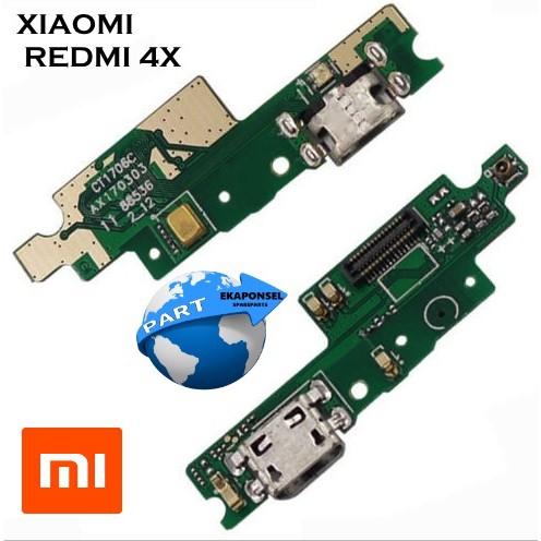 Xiaomi redmi 4x Flexible board pcb Charger & mic connector | Shopee ...