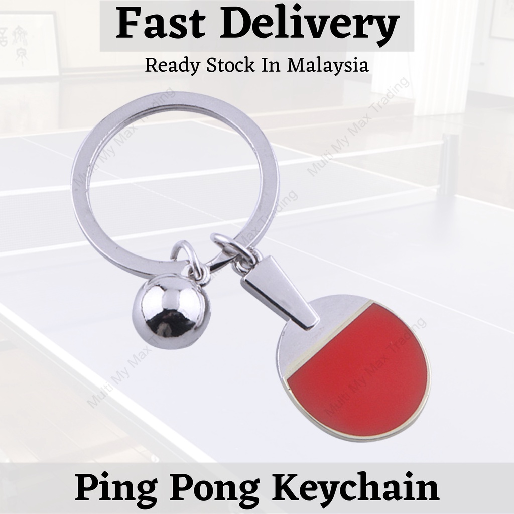 Ping Pong Metal Keychain {Ready Stock} | Shopee Malaysia