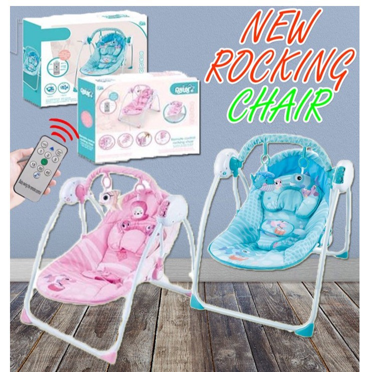 [READY STOK] New Auto Baby Rocking Chair Swing Rocker With Remote ...