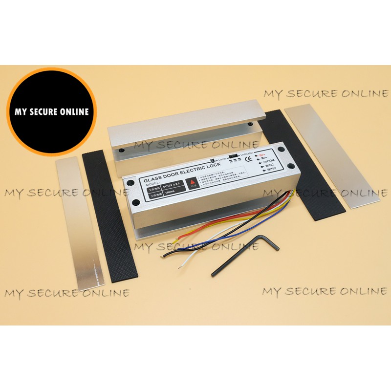 Door Access RFID Electric Drop Bolt Lock Frameless Glass Door Lock ...
