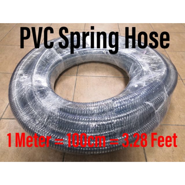 PVC Spring Hose 1-1/4" 1-1/2" 2" (Price Per Meter) | Shopee Malaysia